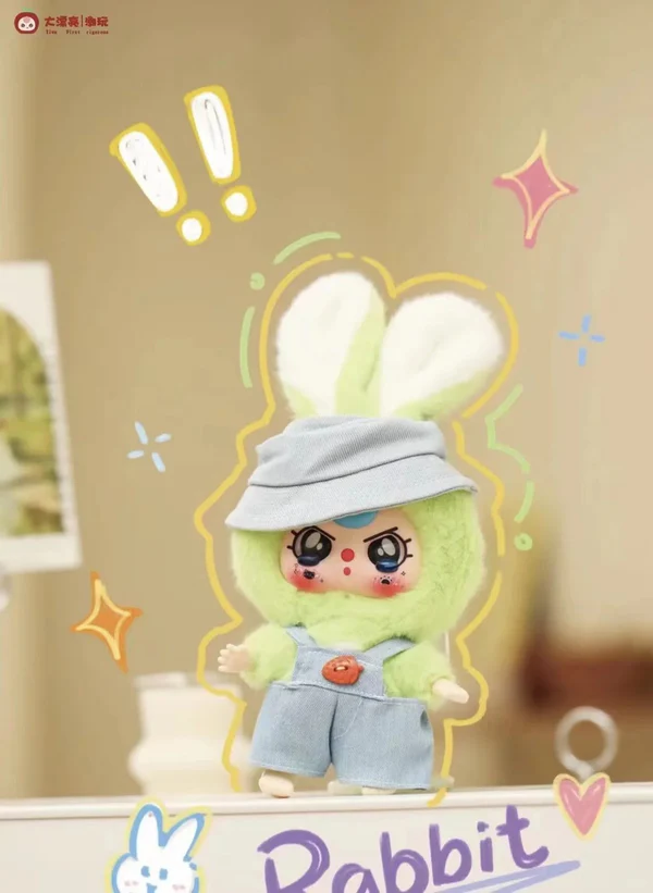 BABY THREE Macaron rabbit series plush blind box