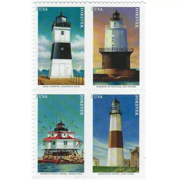 Mid Atlantic Lighthouses Stamps - 2021