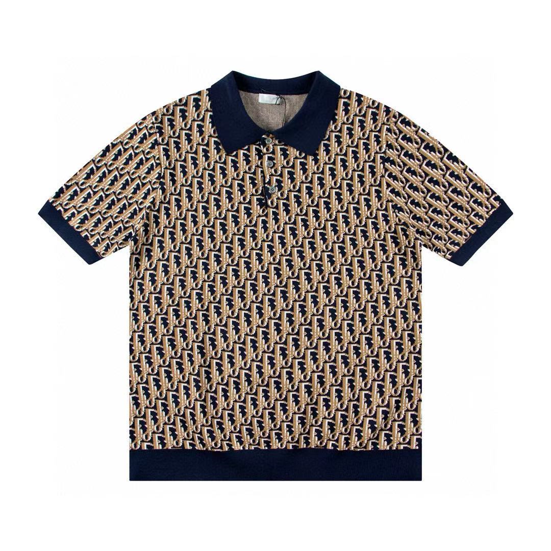 Letter full print polo shirts