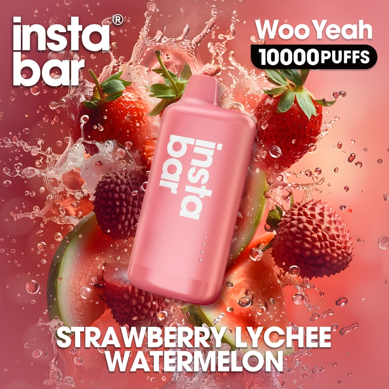 INSTABAR Woo yeah 10000 PUFFS Strawberry Lychee Watermelon