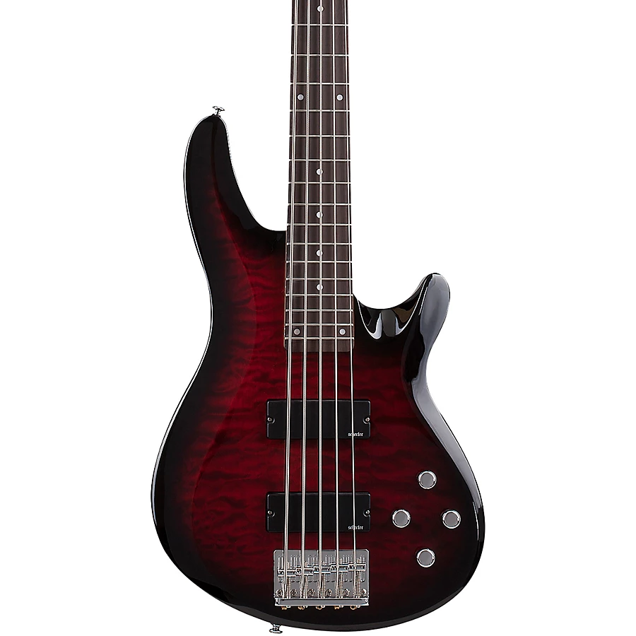 Schecter Guitar Research C-5 Plus Electric Bass See-Thru Cherry Burst
